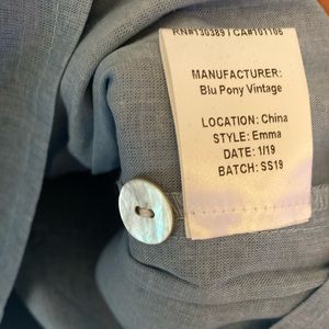 Blu Pony Vintage | Dresses | New Blu Pony Vintage Dress Blue Check With ...